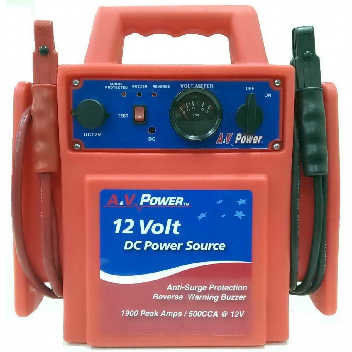 12V Professional Booster-military Grade Case And Volt Meter + Surge ...